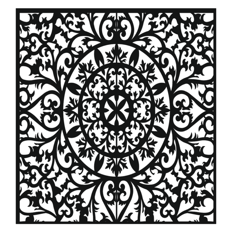 Jali Design laser cutting DXF files L0000089 - Free Vector Hub